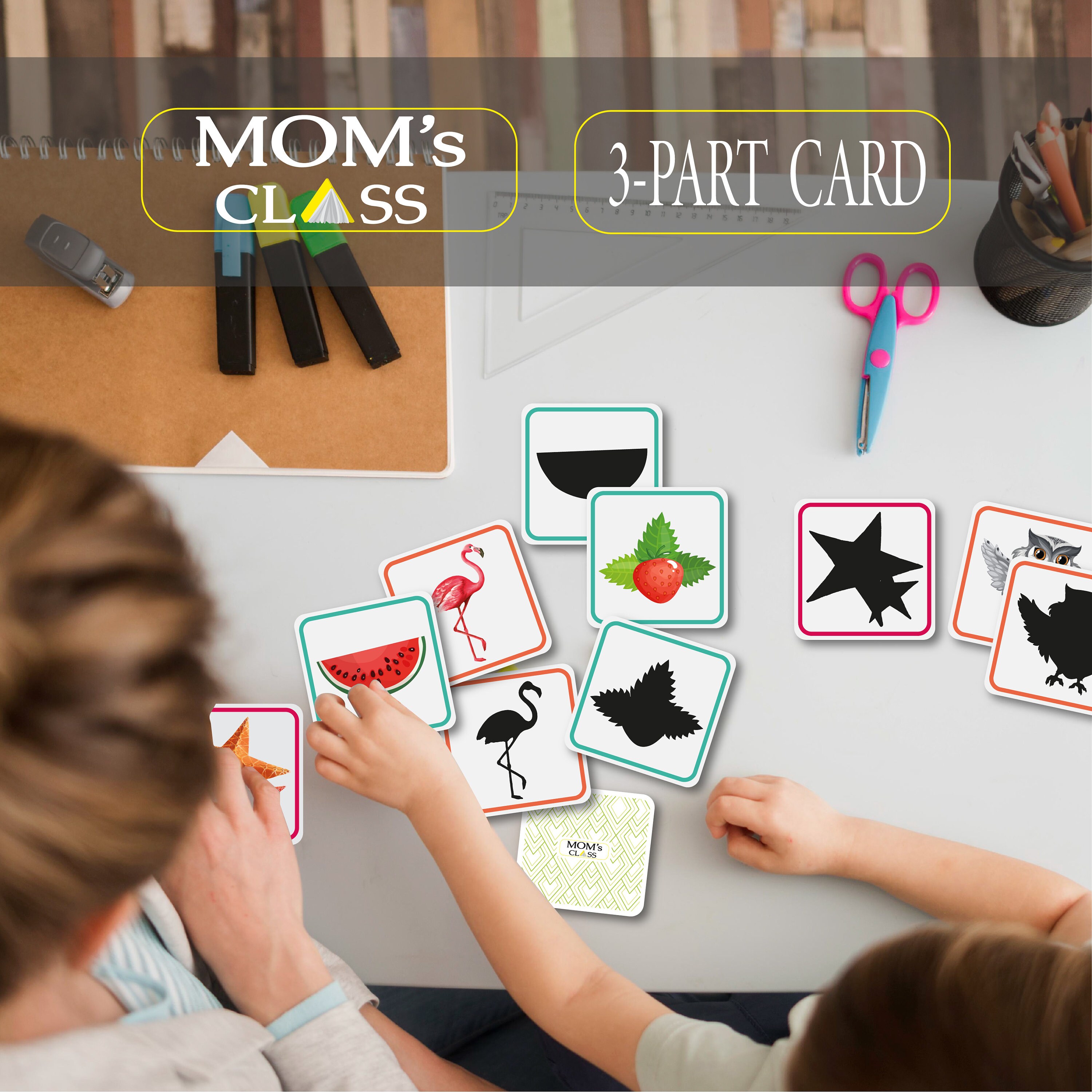 Farm Animals Shadow Matching Game Cards, Montessori Toddler Matching ...