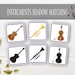 Musical Instruments Shadow Matching Card, Montessori Cards, Memory Game ...