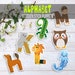 ALPHABET Animal Puppets, Printable ABC Card, Kindergarten Preschool ...