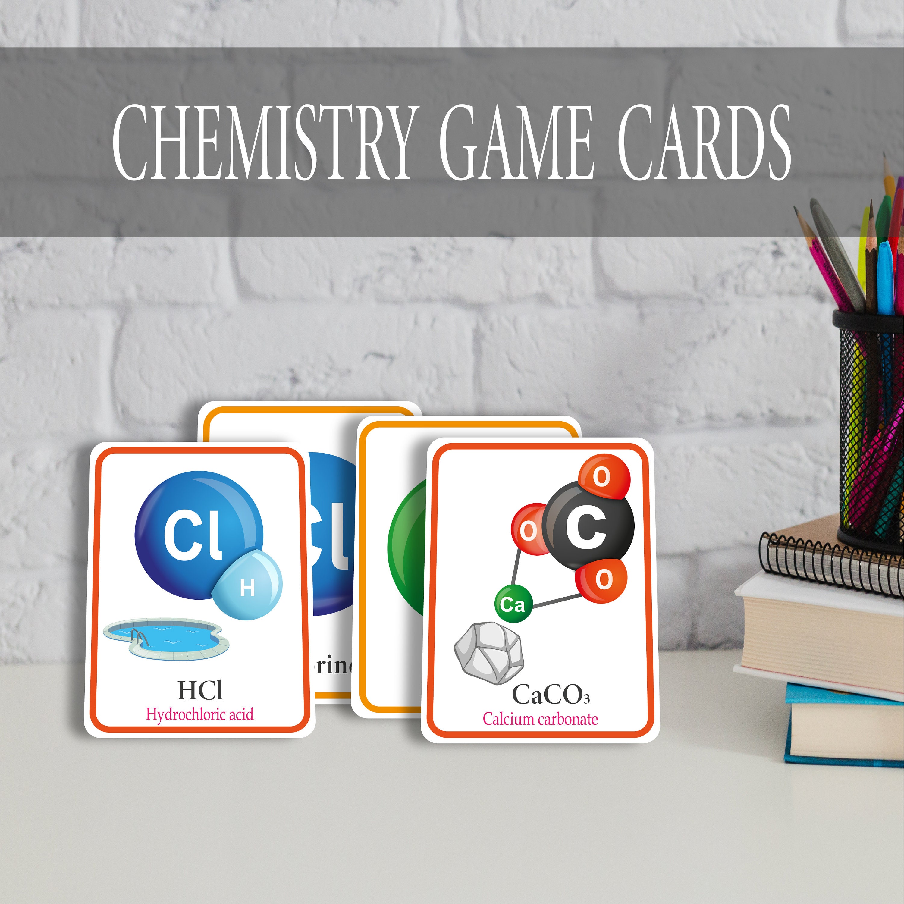 Chemistry Game Cards: Montessori Toddler Compounds (PDF Pattern) - Etsy