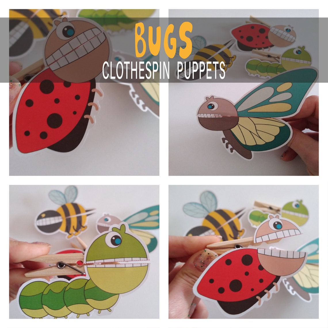 Bugs Montessori Toddler Toys, Downloadable Prints for Homeschool - Etsy