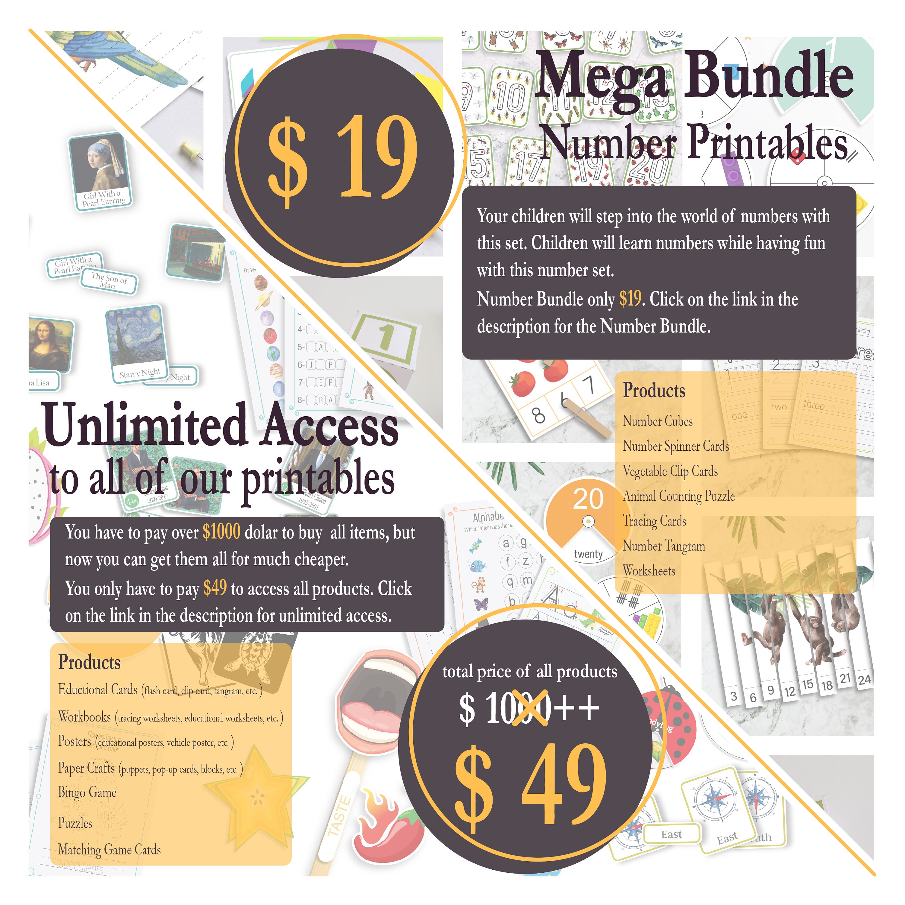 Math Printable Busy Book, Montessori Toddler Worksheets for Kids ...