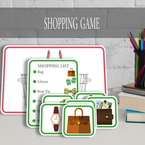 Clothes Shopping Matching Game Cards, Montessori Toddler Matching Game ...