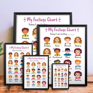 Emotions Chart Poster: Montessori Classroom Decor (digital Download) - Etsy