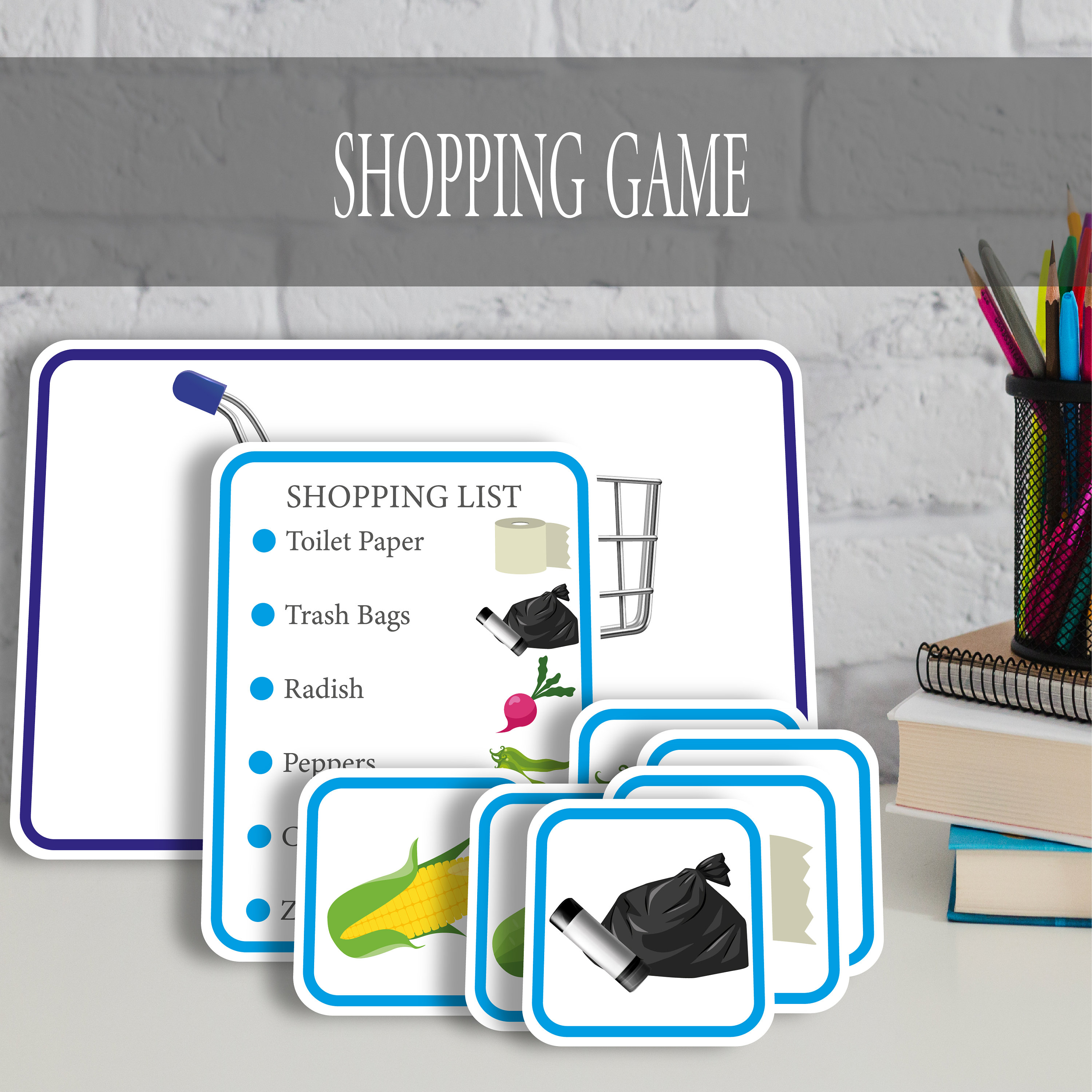 Montessori Market Matching Game: Shopping List Cards (PDF) - Etsy