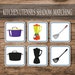 Kitchen Utensils Shadow Matching Cards, Montessori Toddler Matching ...