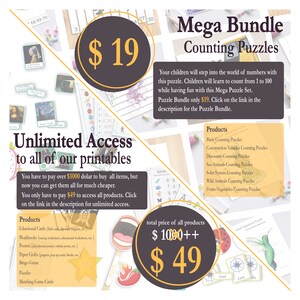 VEHICLES Sequence Puzzle Printable Number Counting Puzzle Toddler Busy ...