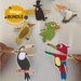 Animal Printable Clothespin Puppet Set, Paper Craft for Kids and Puppet ...