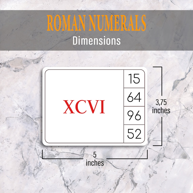 ROMAN NUMERALS 1-100 Clip Cards, Math Flash Cards, Educational ...