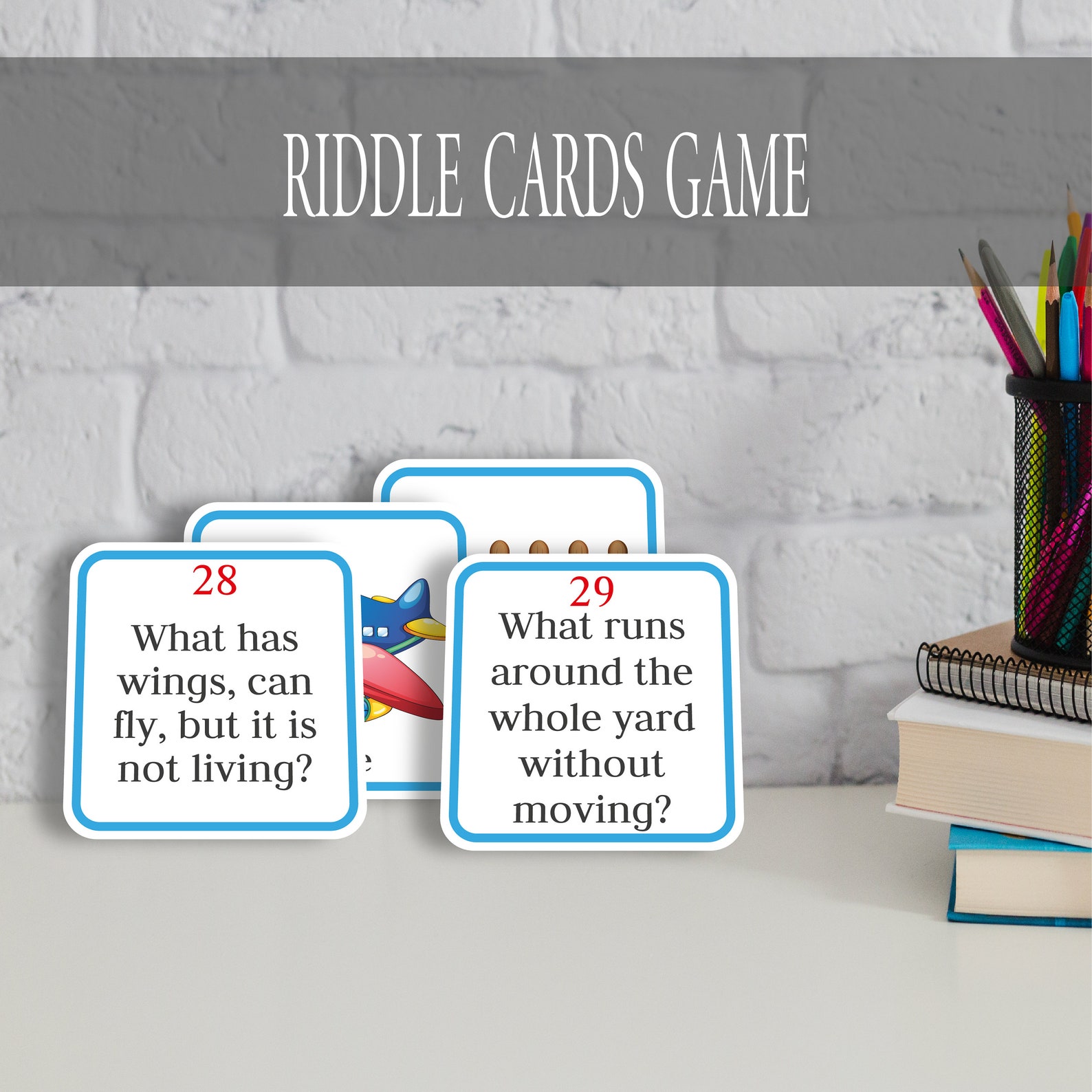 Montessori Riddles Game Cards: Early Learning Activity (PDF Download ...