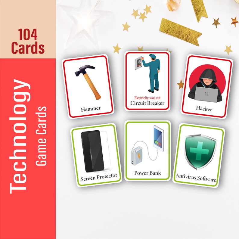 Technological Devices Game Cards Montessori Toddler Matching - Etsy