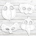 BIRD Animal Mask, Printable Paper Craft Template, Party Favor Pet ...