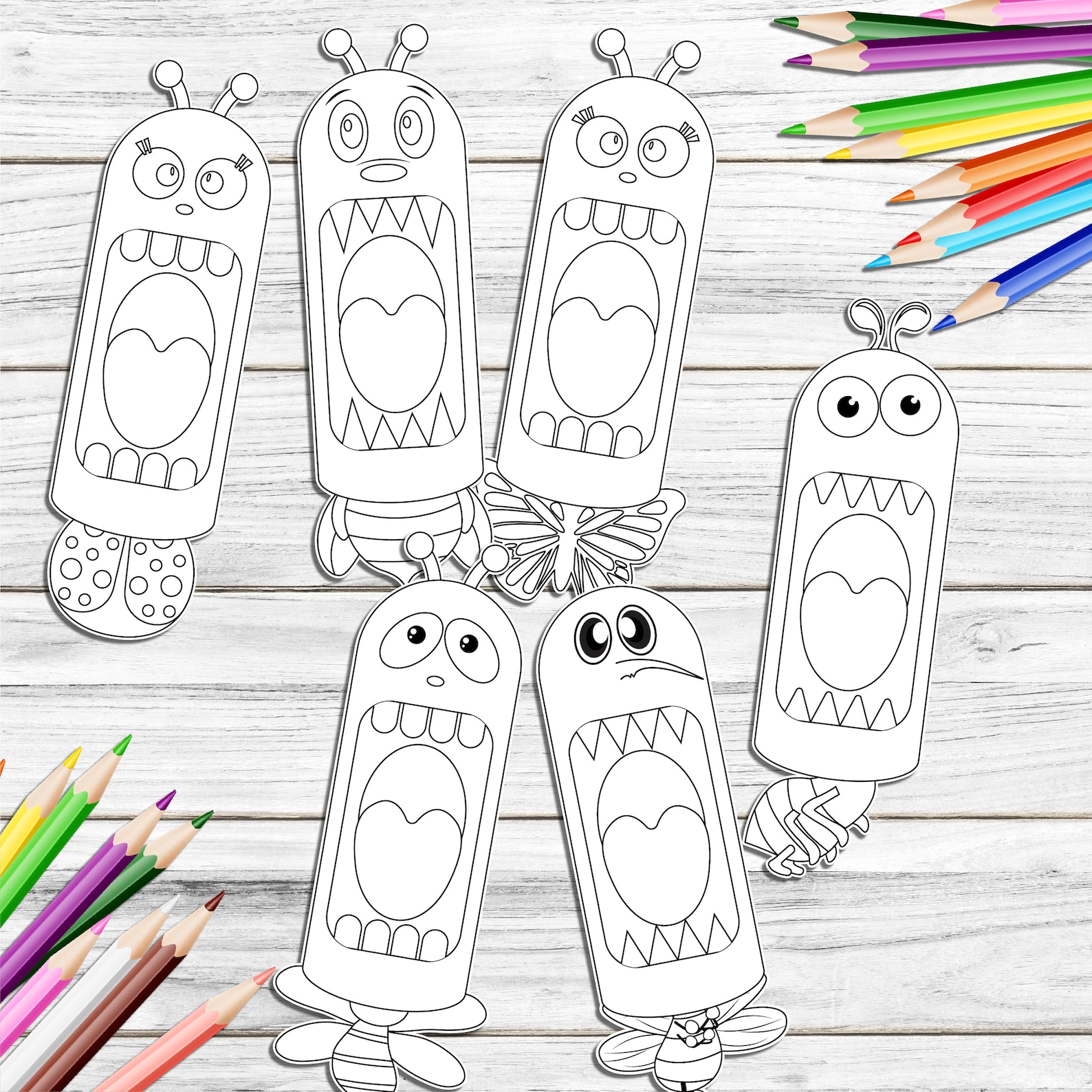 Bug Insect Paper Printable Hand Puppets, Animal Toy, Instant Download ...