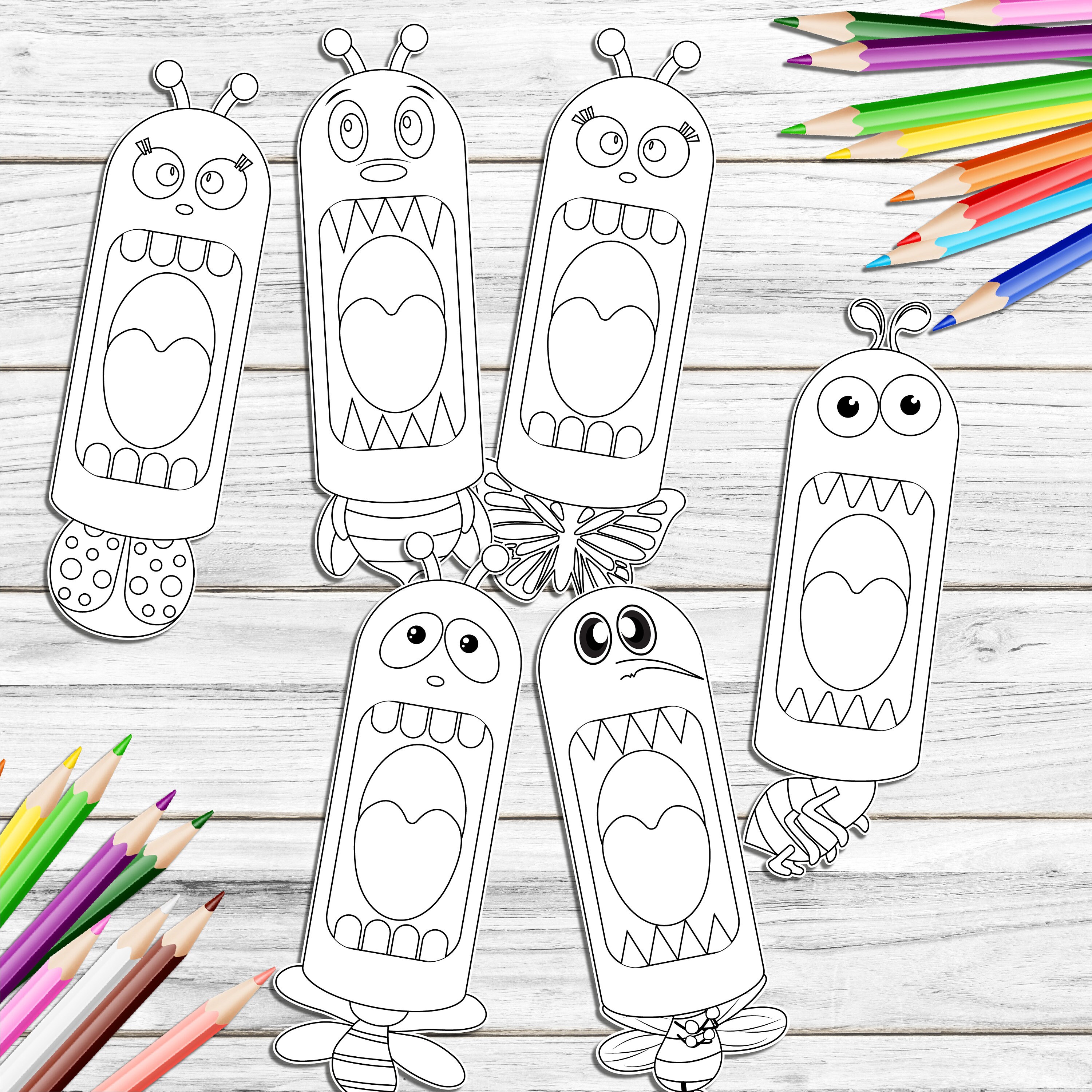 Bug Insect Paper Printable Hand Puppets, Animal Toy, Instant Download ...