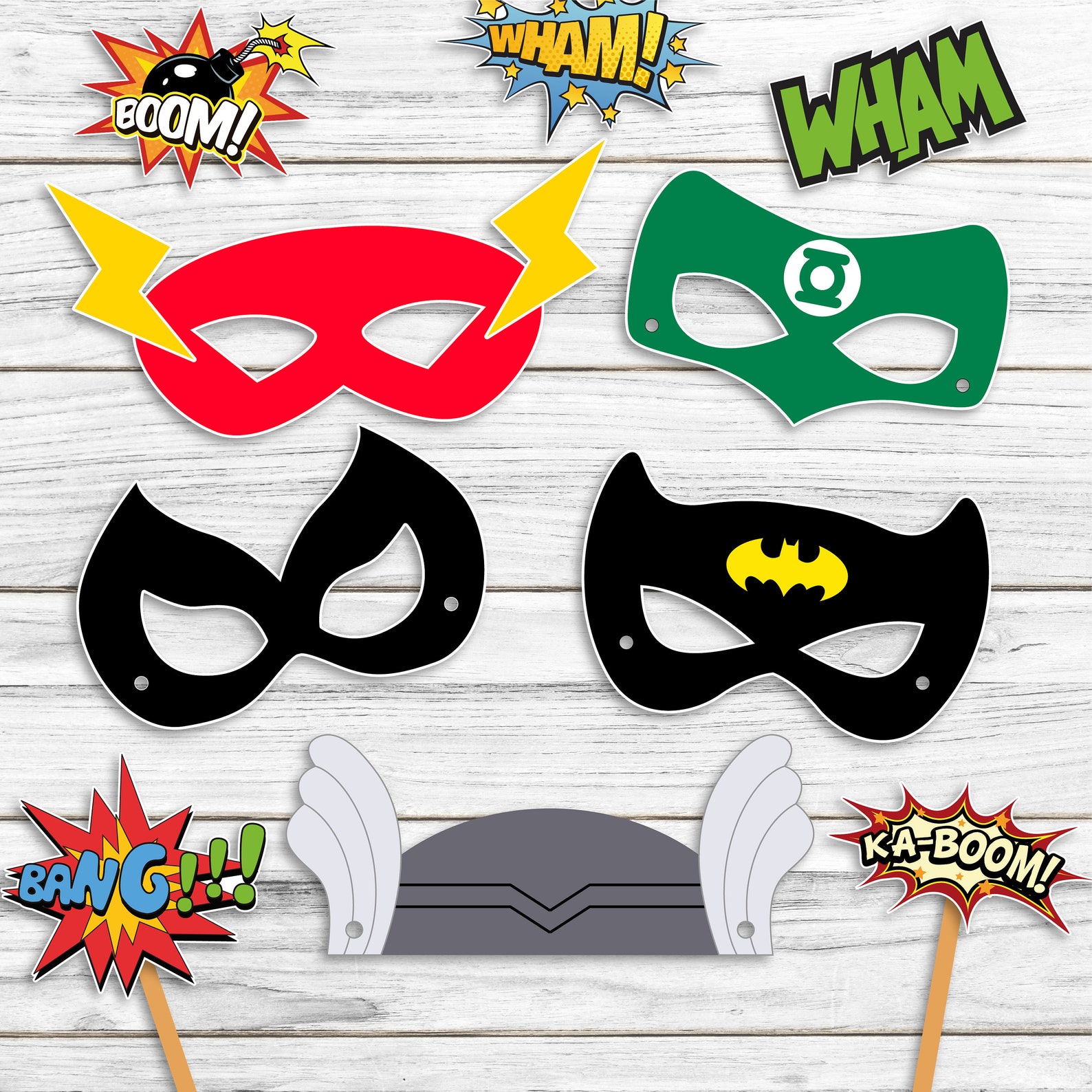 Comic Hero Masks, Comic Book Heroes, Comic Masks, Superhero Party ...