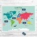 Continents, Oceans Printable Puzzle, World Geography, Map Activity ...