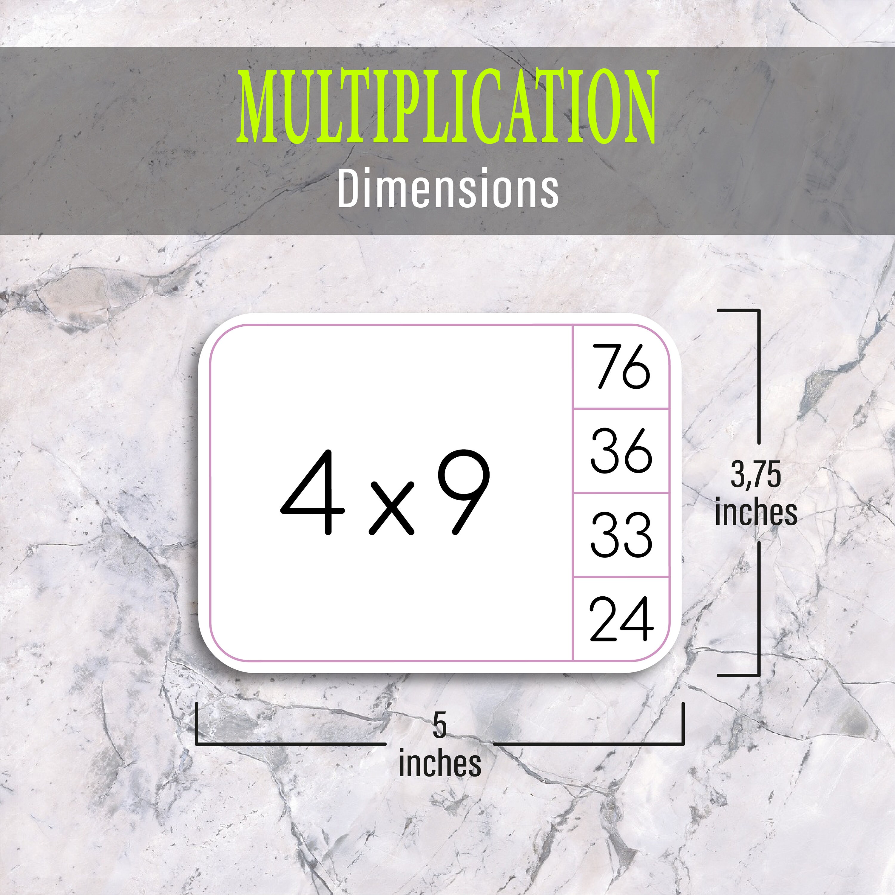 MULTIPLICATION 110 Cards Clip Cards, Math Flash Card, Printable Toddler ...