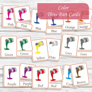 SET of Alphabet, Shapes, Color, Emotions Flashcard, Printable Clip Card ...