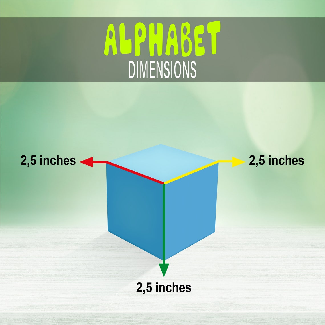3D Alphabet Block: DIY Paper ABC Cubes (printable PDF) - Etsy