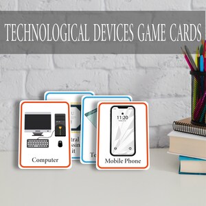 Technological Devices Game Cards, Montessori Toddler Matching Game ...