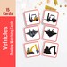 Vehicles Shadow Matching Game Cards: Montessori Learning (PDF) - Etsy