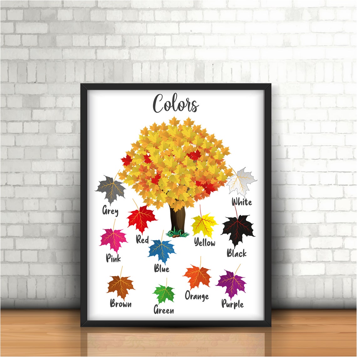 Color Poster Rainbow Classroom Decor Montessori Toddler - Etsy