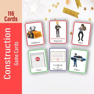Construction Matching Game Cards: Montessori Early Learning (PDF) - Etsy