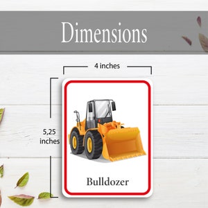 Construction Matching Game Cards, Montessori Toddler Matching Game ...