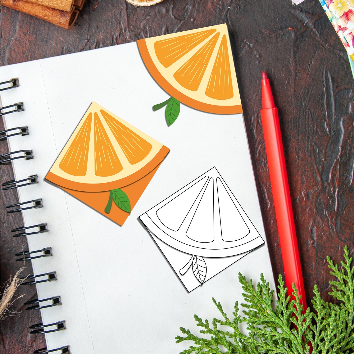 FRUIT Printable Bookmark Templates Paper Craft Game for Kids - Etsy