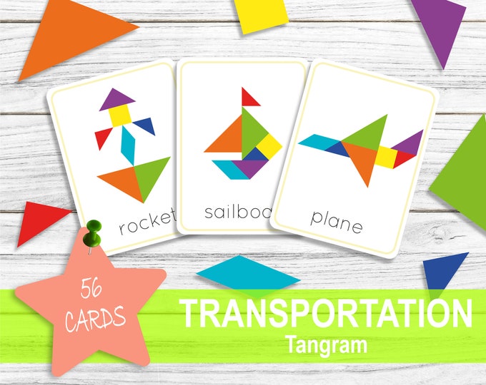 Transportation Pattern Blocks Templates. Preschool and Kindergarten ...