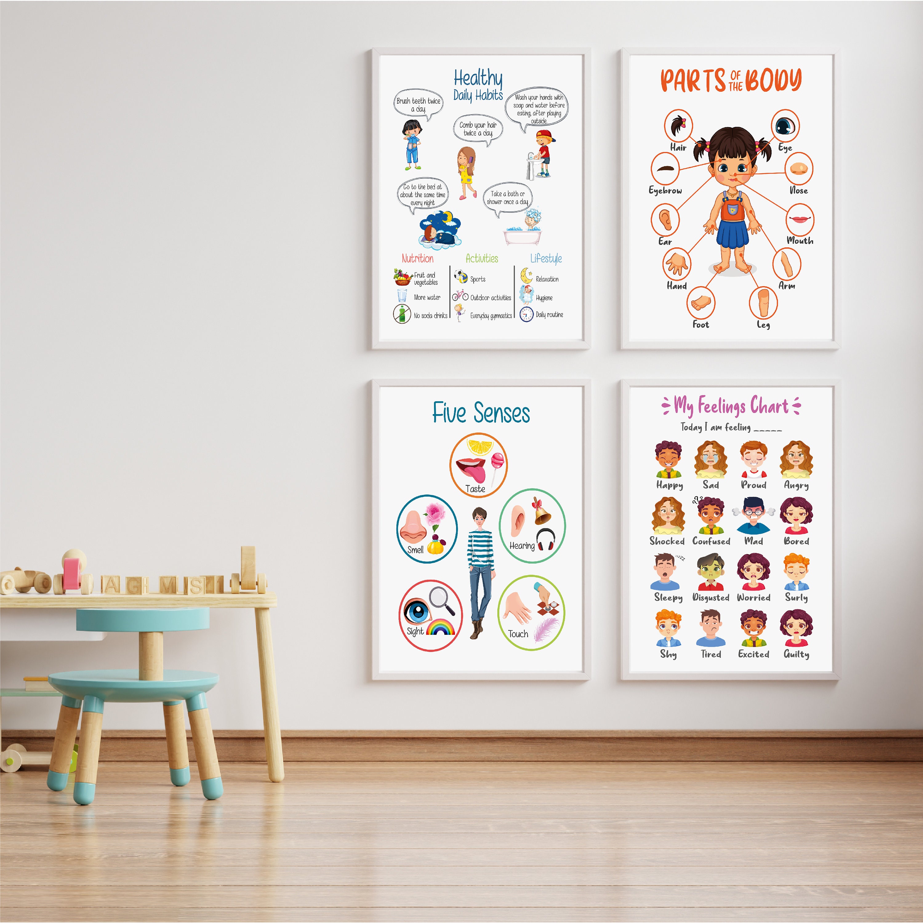 Homeschool Printable Art: Montessori Educational Posters Set (digital ...