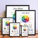 Color Wheel Poster, Montessori Toddler Color Wheel Poster for Kids ...