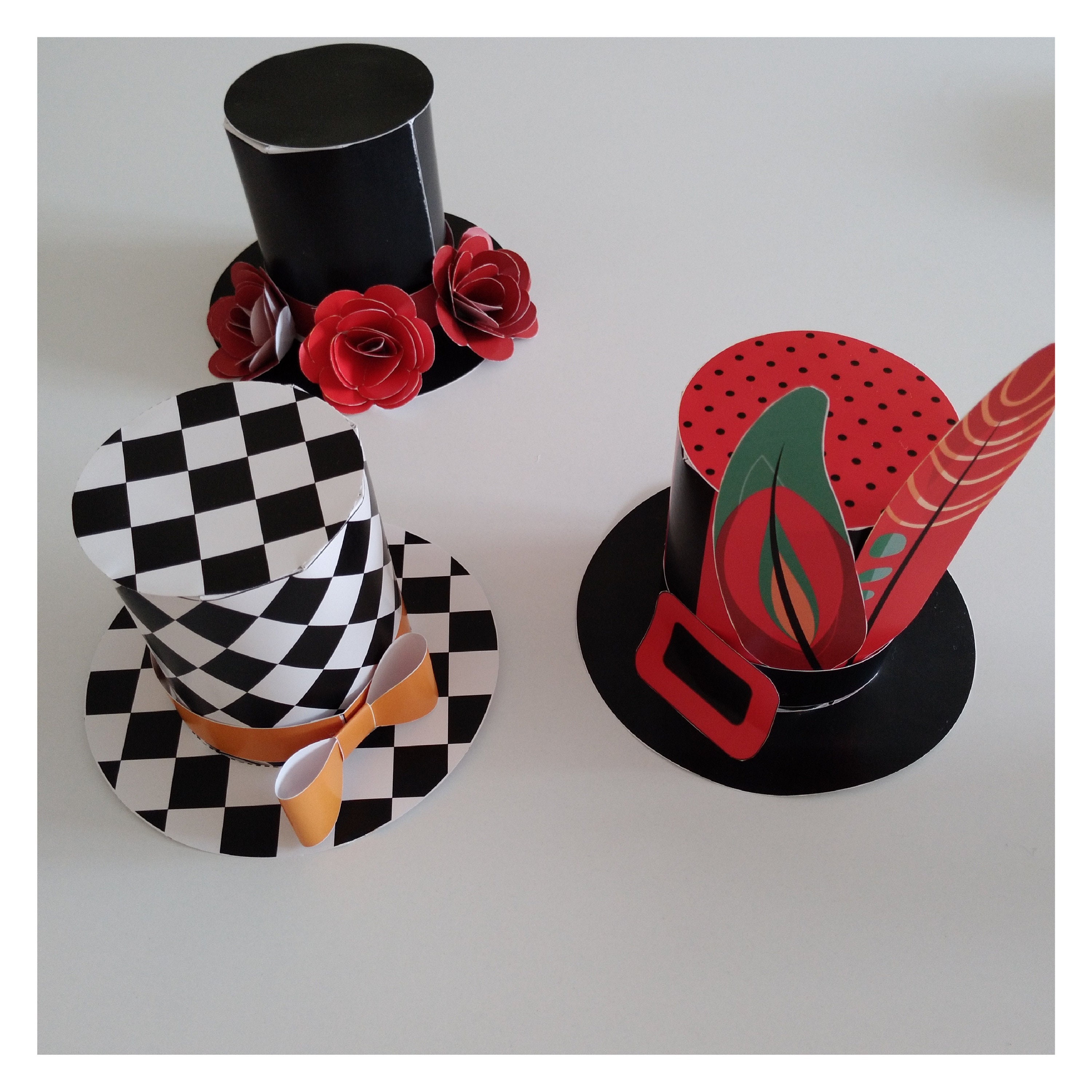 3D Hat Printable Paper Birthday Party Hat, Halloween Hats, Instant ...