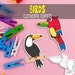 Bird Clothespin Puppet: Printable Paper Craft Game (digital Download ...