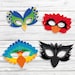 BIRD Animal Mask, Printable Paper Craft Template, Party Favor Pet ...