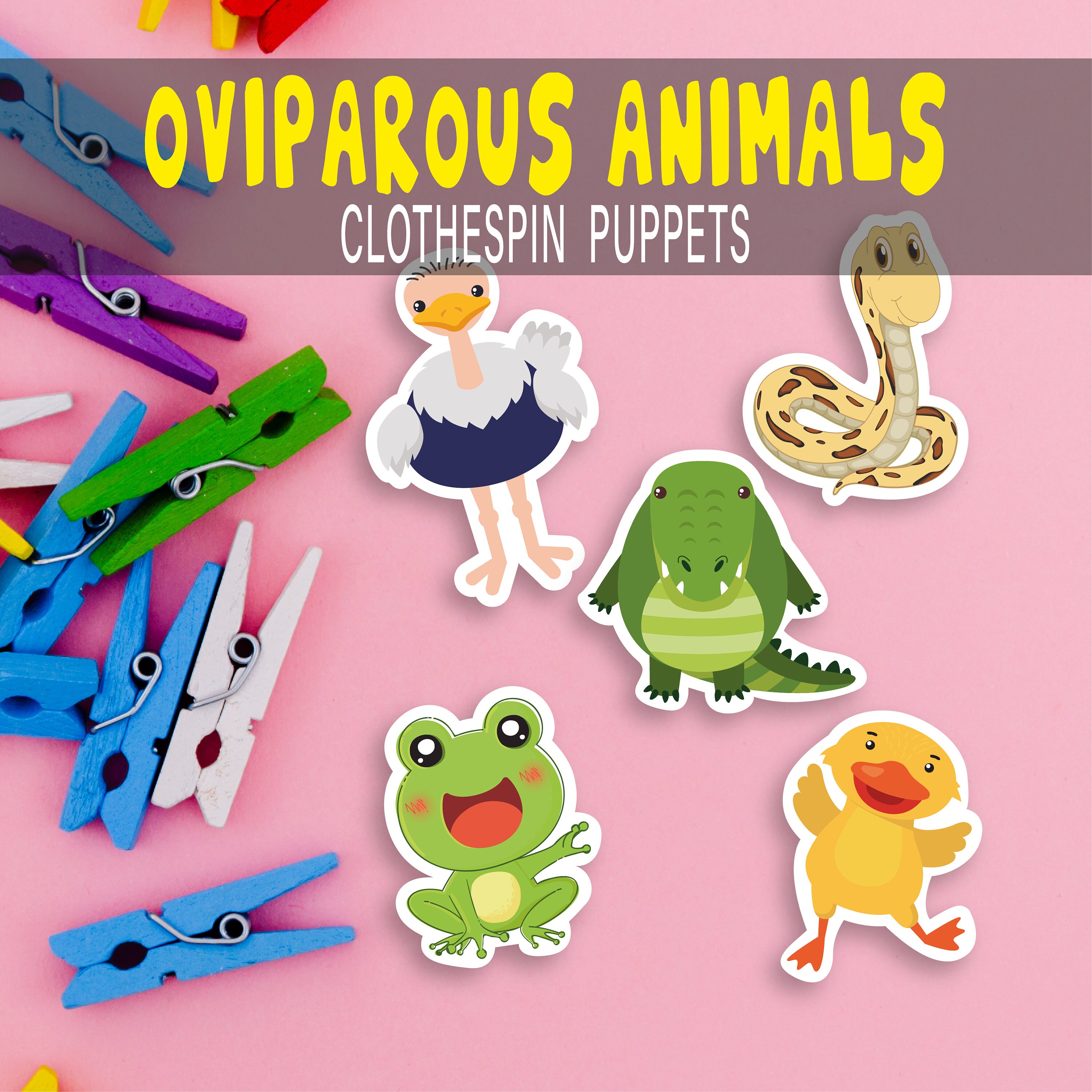 Animal Egg Puppet Printable Paper Toy Templates for Kids, Cut and ...