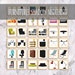 Furnitures Shadow Matching Game Cards, Montessori Toddler Matching Game ...