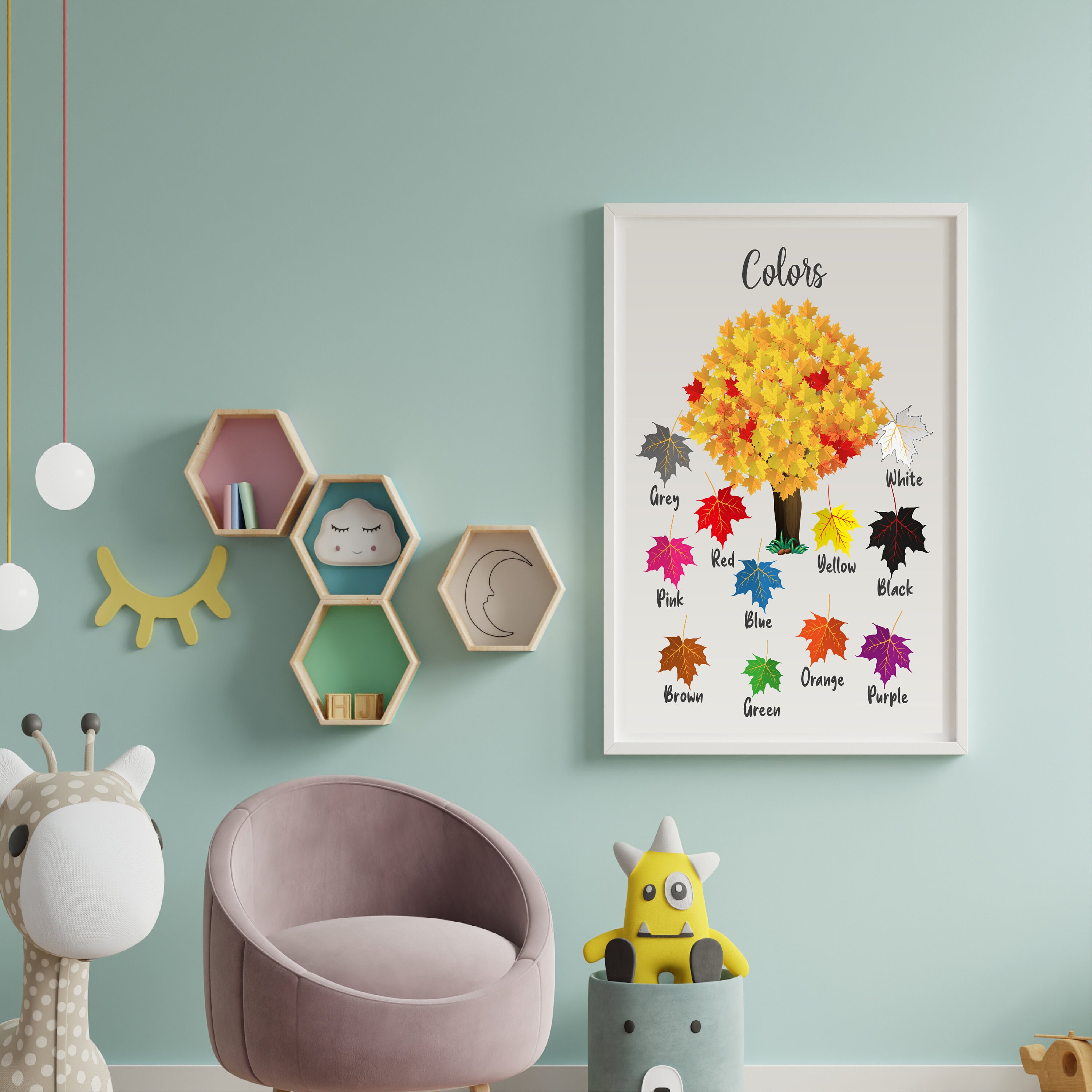 Póster a color, Decoración del aula del arco iris, Decoración de la ...