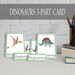 DINOSAURS Three Part Flash Cards, Montessori Printable Flashcards ...