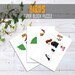 BIRDS Puzzle Paper Cubes Printable Blocks Toddler Busy Book, Montessori ...