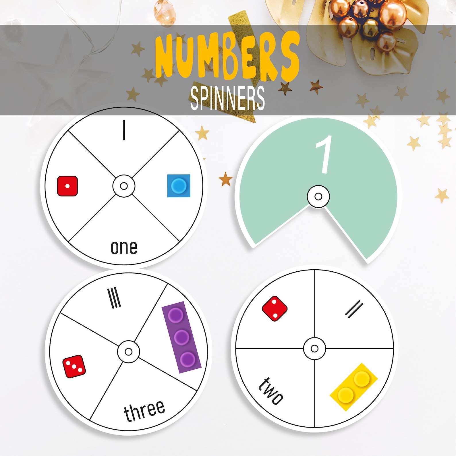 Numbers 1-20 Spinner Cards: Montessori Toddler Busy Book (PDF) - Etsy