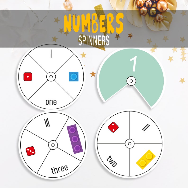 NUMBERS 1-20 Spinner Cards Printable Toddler Busy Book - Etsy