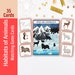 Where Do Animals Live Matching Game Cards, Montessori Toddler Matching ...