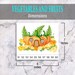FRUIT VEGETABLE House Sequence Puzzle Printable Number Counting Toddler ...