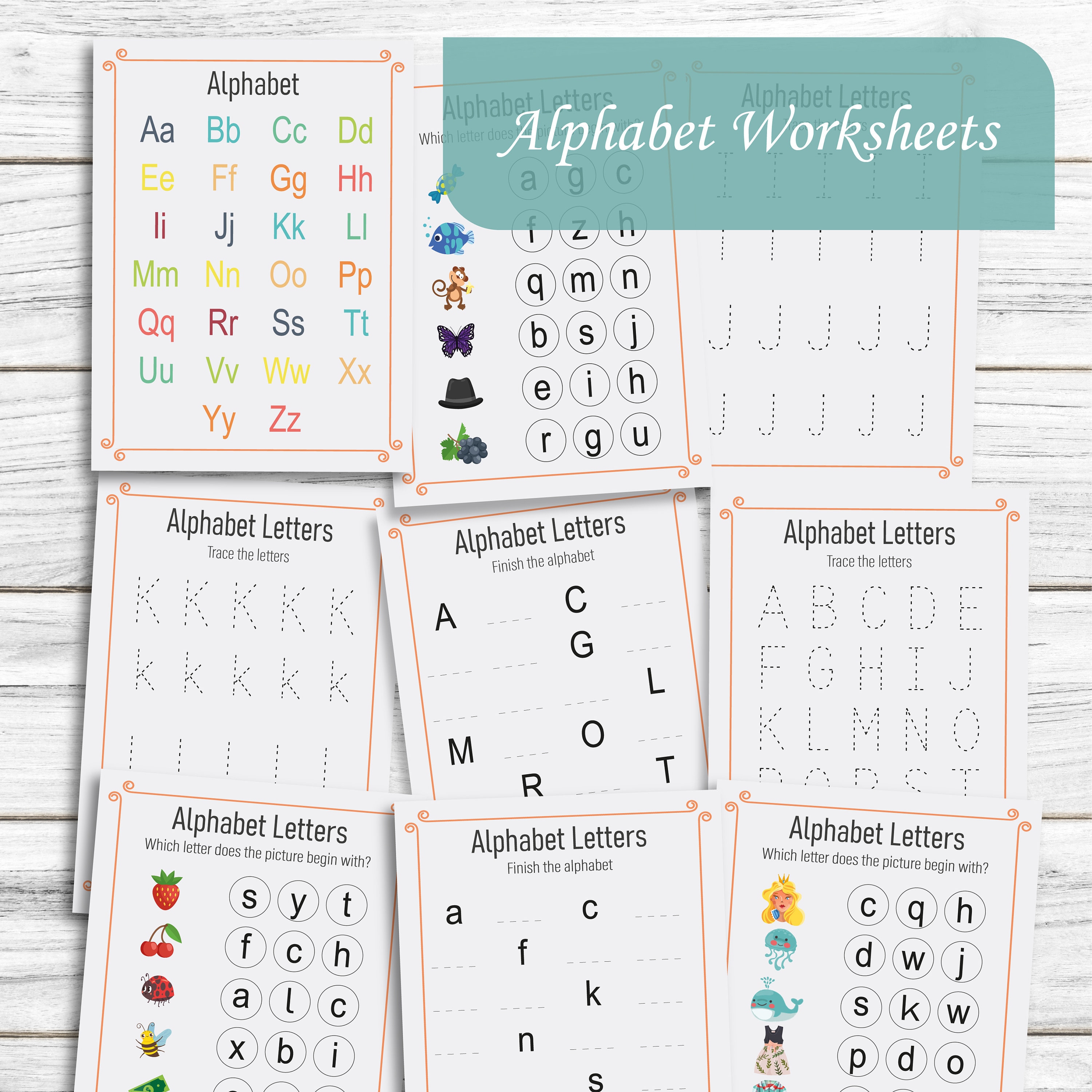 ALPHABET Mega Bundle Printable ABC Set, Paper Letter Craft Activity for ...
