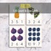 FRUITS 1-10 Count and Clip Cards Watercolor Printable Number Toddler ...