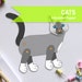 CAT Articulated Printable Paper Doll Digital Puppet, Mechanical Animals ...