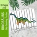 DINOSAURS 2-12 Skip Counting Sequence Number Puzzle Printable - Etsy