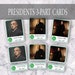 UNITED STATES PRESIDENTS, American Presidents Flash Cards, Presidents ...