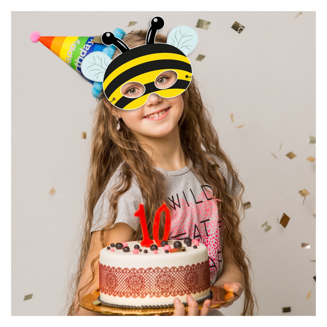 BUG Insect Masks, Animal Printable Paper Mask, Kid Party Mask ...